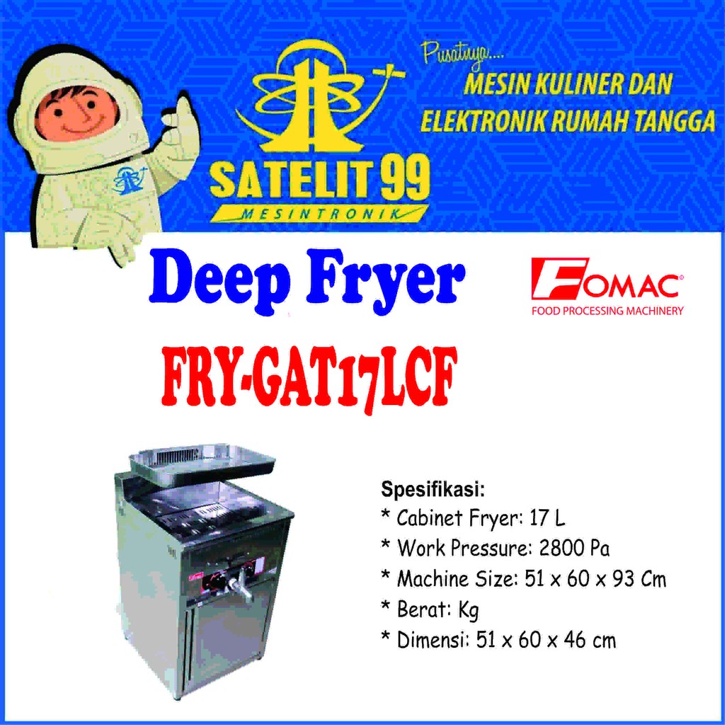 Jual Deep Fryer FOMAC FRY-GAT17LCF | Shopee Indonesia