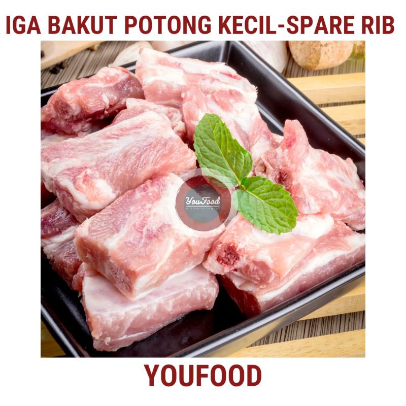 Jual Daging Babi Iga Bakut Potong Murni - Pork Ribs Cut 500g | Shopee ...