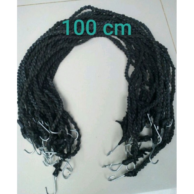 Jual tali pengikat bagasi motor/tali karet ban 100cm | Shopee Indonesia