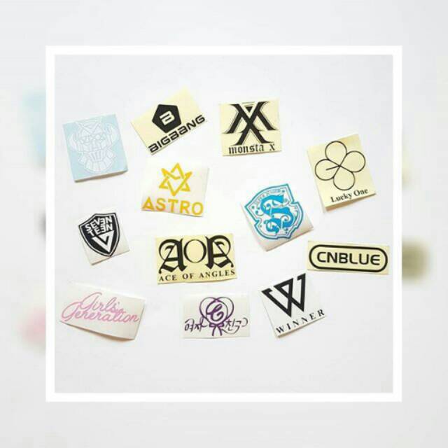 Jual LOGO STICKER TRANSPARENT KPOP ISI 2 BUAH (2PCS) | Shopee Indonesia