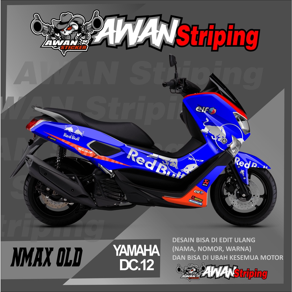 Jual DC.12 Dekal Sticker NMAX LAMA Full Body sticker Skotlet NMAX LAMA ...