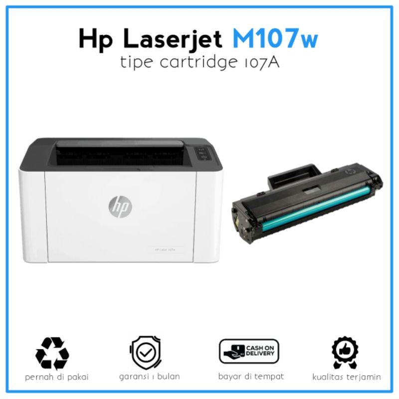 Jual Printer HP LaserJet M107w Mnochrome WiFi siap pakai | Shopee Indonesia
