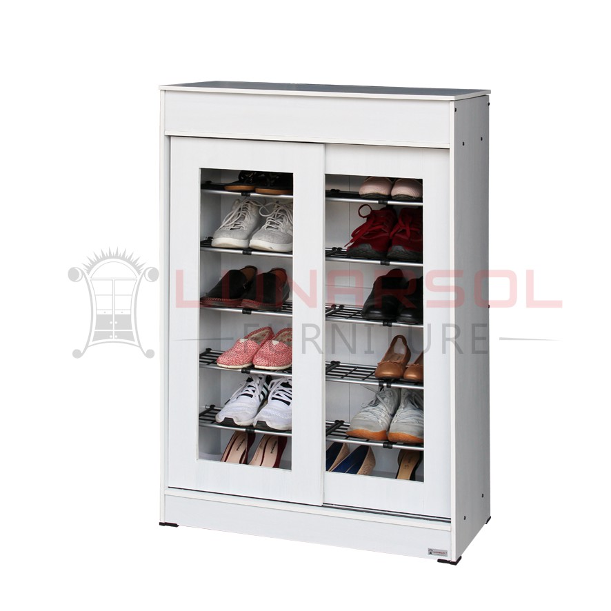 Jual RAK SEPATU SLIDING / GESER LEMARI SEPATU MINIMALIS 24 PASANG H 425 ...
