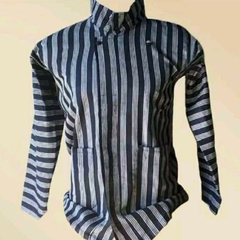 Jual Surjan Lurik Hitam Putih-Surjan Abu Dewasa- Baju Surjan-Sorjan Abu-Surjan Pria-Baju Adat ...