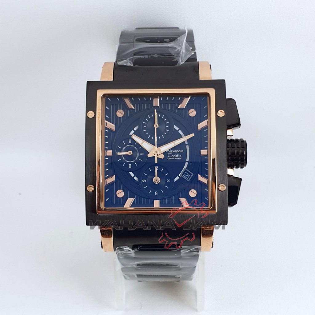 Jual Alexandre Christie AC 6182 MC / Jam Tangan Pria AC6182 Hitam ...