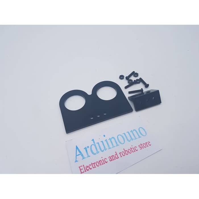 Jual Ultrasonic sensor fixed bracket mounting frame holder HC-SR04 ...