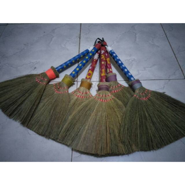 Jual SAPU LANTAI IJUK GAGANG PENDEK TRADISIONAL SEKAM RUMPUT PADI ...
