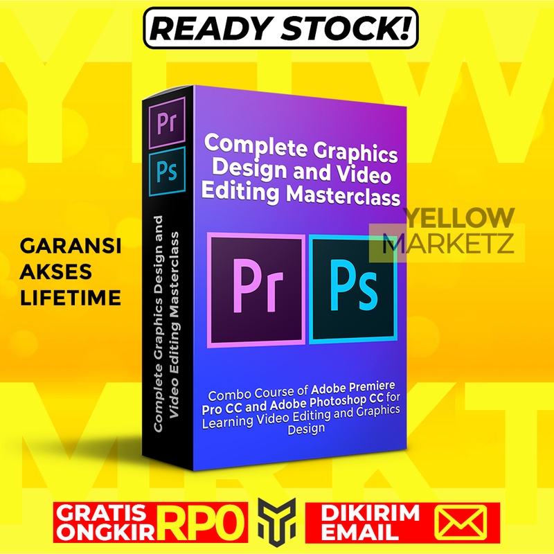 Jual GRAPHIC DESIGN & VIDEO EDITING MASTERCLASS | Shopee Indonesia
