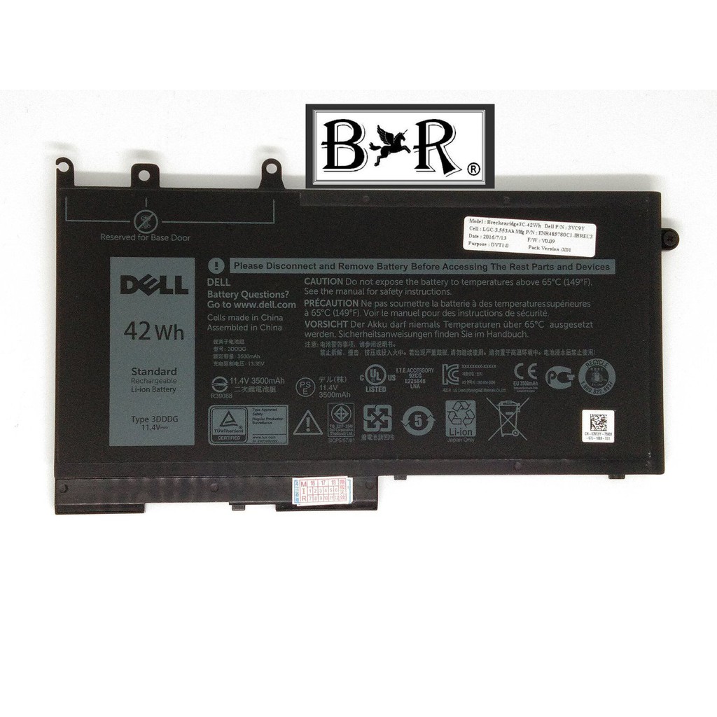 Jual Battery Dell Latitude 5280 5290 3-Cell 42Wh Battery 45N3J 3VC9Y ...