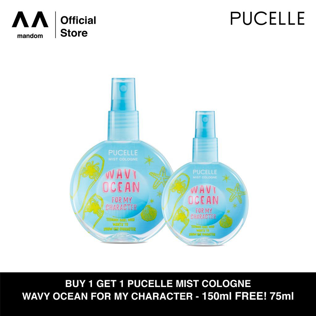 Jual PUCELLE Mist Cologne Wavy Ocean 150ml FREE! 75ml | Shopee Indonesia