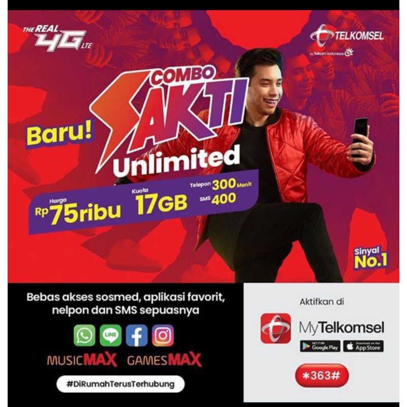 Jual kartu sakti unlimited telkomsel | Shopee Indonesia
