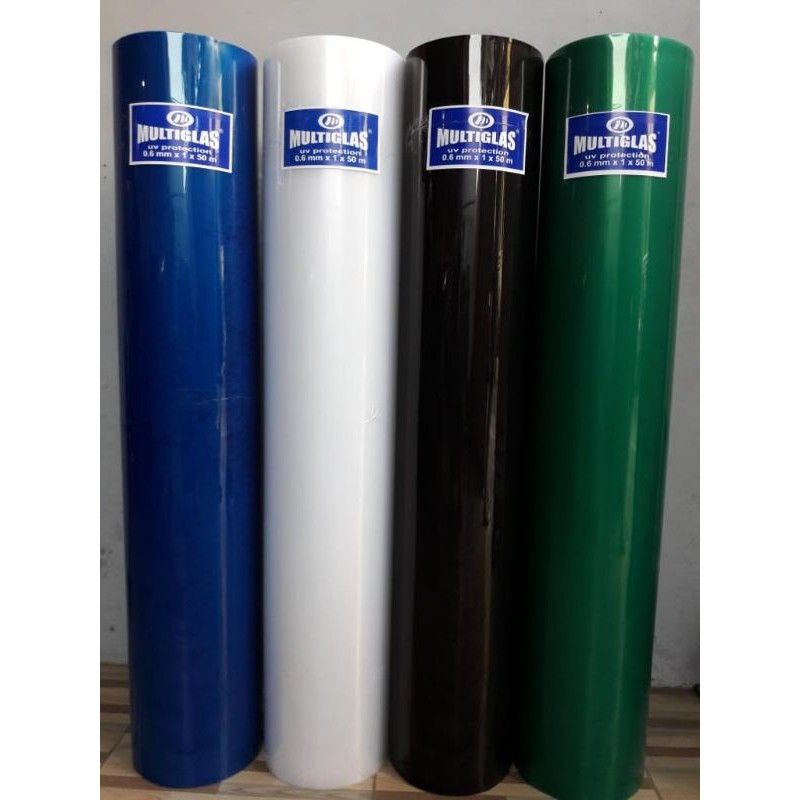 Jual fiber viber plastik penutup pagar MULTIGLAS polos harga jual per 1 ...