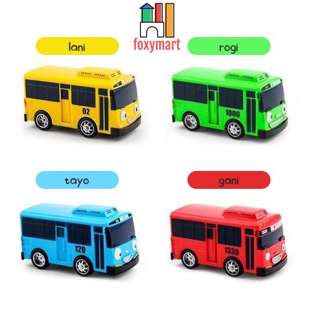 Jual Mainan mobil TAYO SLIDING DOOR the little bus / mobil tayo / bis tayo pull back mainan ...