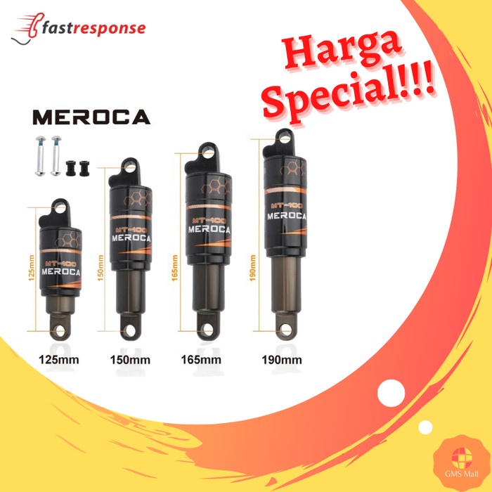 Jual Meroca MT100 Rear Shock Breaker Absorber Suspensi Belakang Sepeda ...