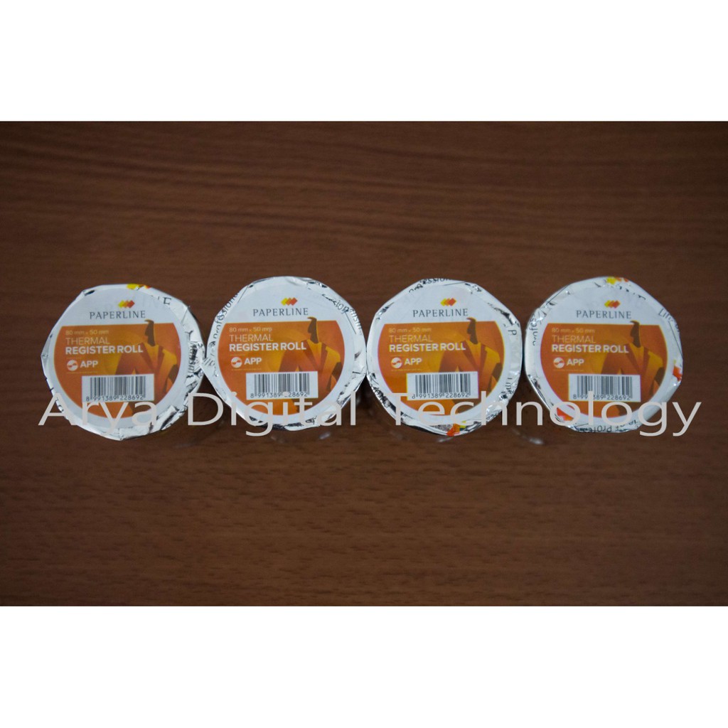 Jual Kertas Thermal Register Roll Paperline Kertas roll kasir 80x50 mm ...