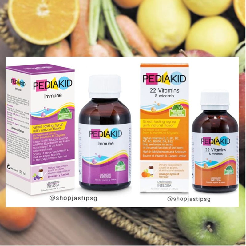Jual NEW Pediakid 22 Vitamins & Minerals Syrup 125ml / Immune Syrup ...
