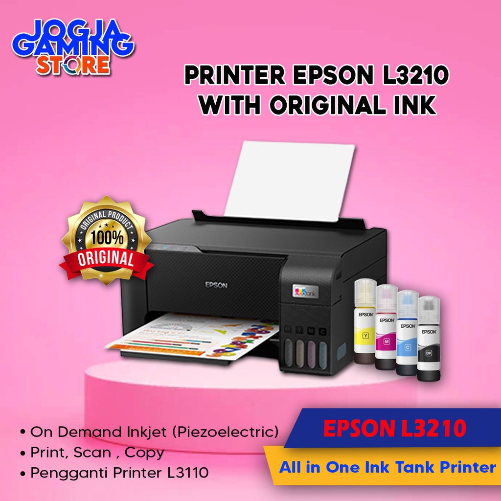 Jual EPSON ECOTANK L3210 A4 ALL-IN-ONE INK TANK PRINTER - TINTA ...