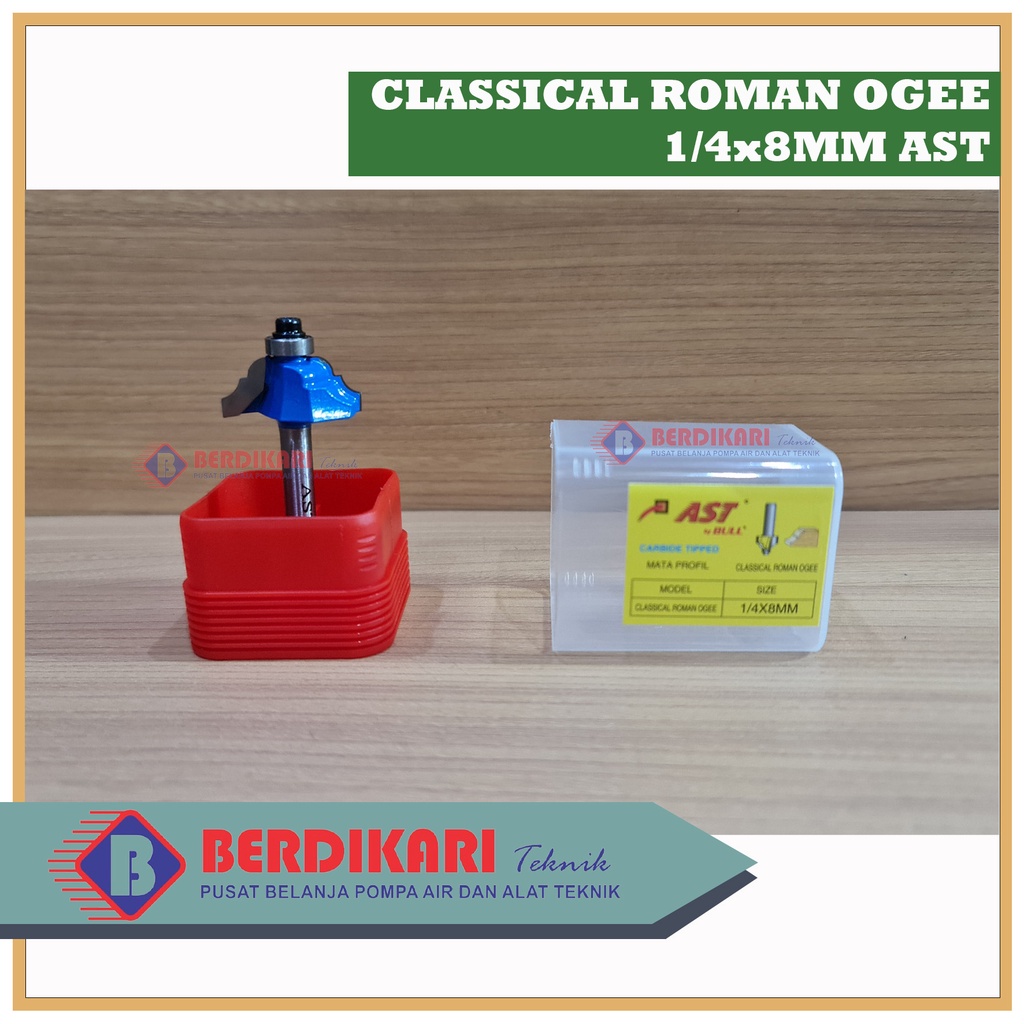 Jual Mata Profil Classical Roman Ogee Bit AST router kayu 5 8 10 mm ...