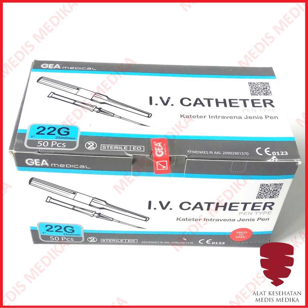 Jual IV Catheter 22G Surflo Infus Abbocath Pen I.V Abocath Cateter 22 G GEA | Shopee Indonesia