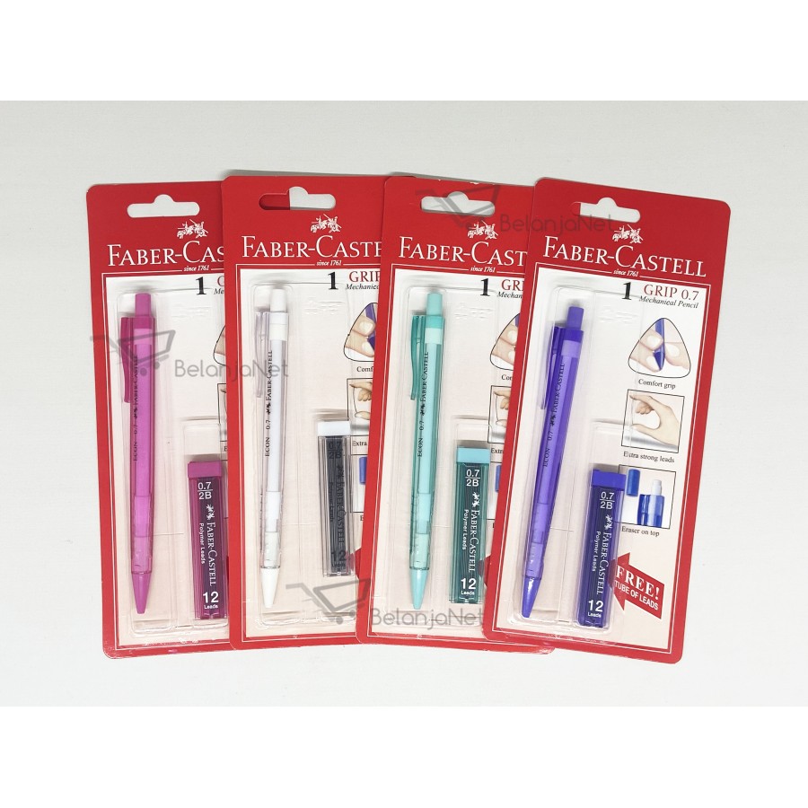Jual Pensil Mekanik Faber Castell Grip Matic 0.7 Free Isi Pensil ...
