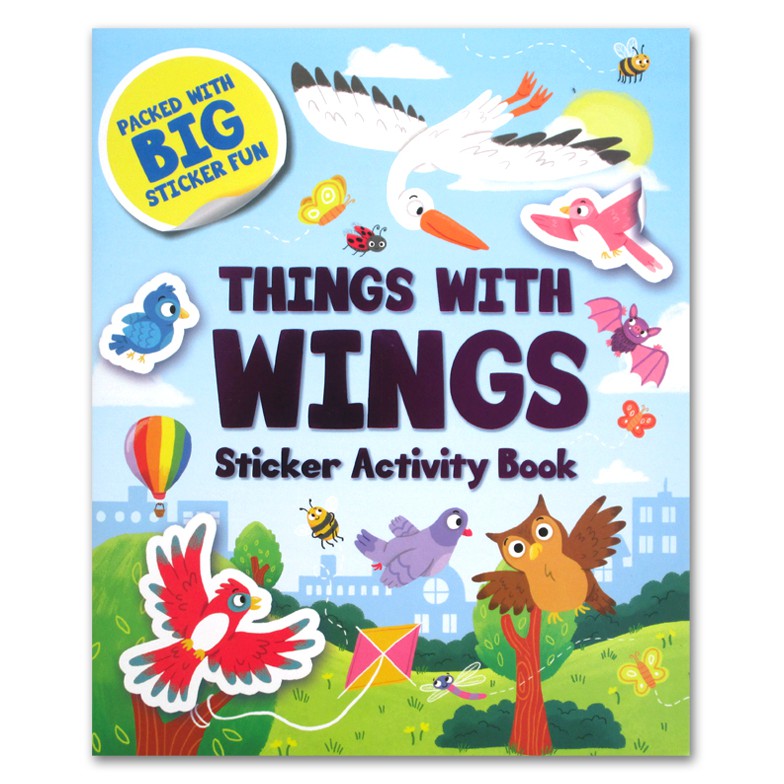 Jual Buku aktivitas anak - sticker - Things With Wings Sticker Activity ...