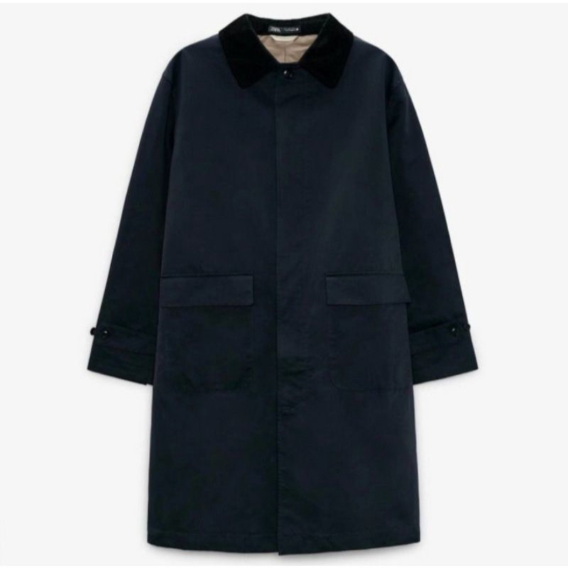 Jual COAT PRIA ZRA MEN TECHNICAL ORIGINAL NAVY | Shopee Indonesia