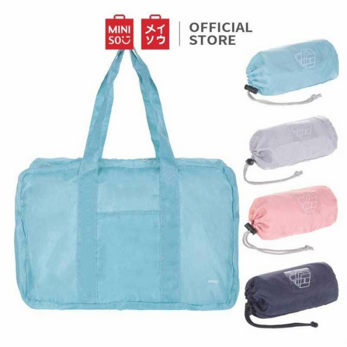 Jual Travel Bag Miniso / Tas Lipat Gym Warna Pink Biru Ungu | Shopee ...