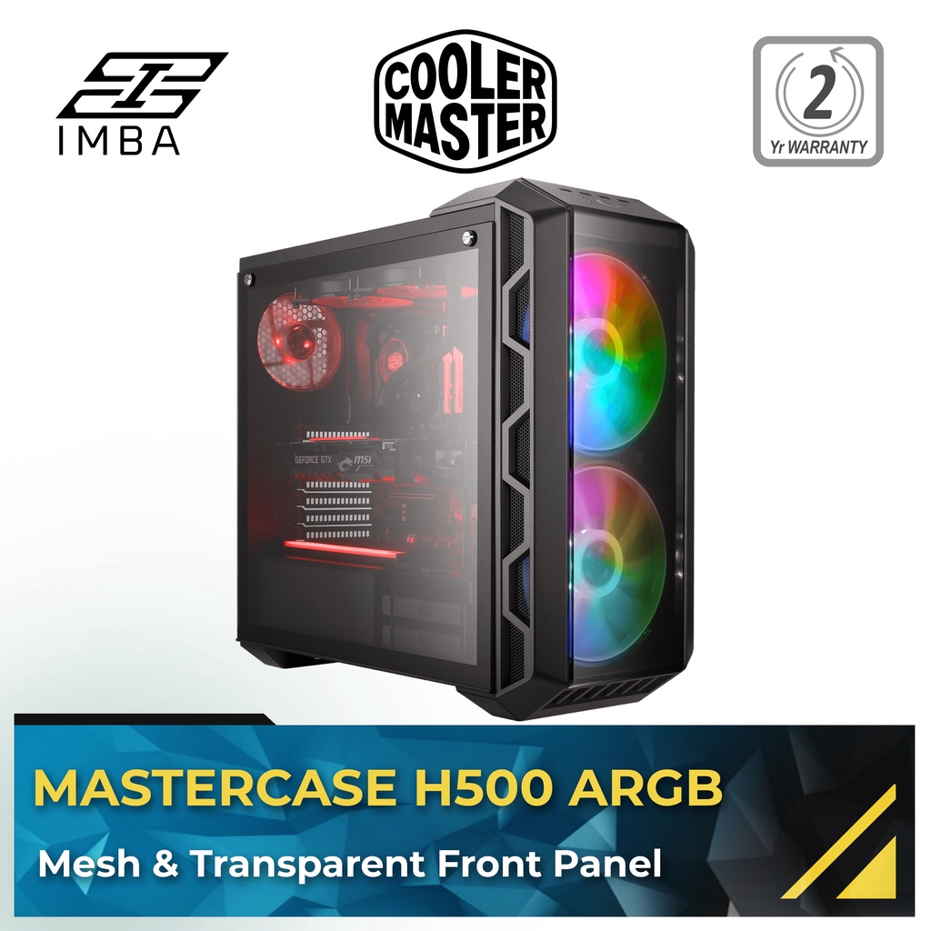 Jual Cooler Master MasterCase H500 ARGB Mid-Tower [ATX, Chassis ...