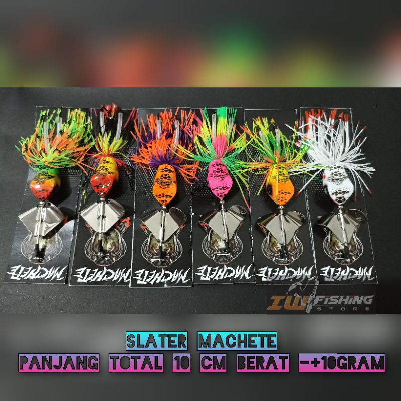 Jual lure umpan pancing mini slater single propeller panjang total 10 ...