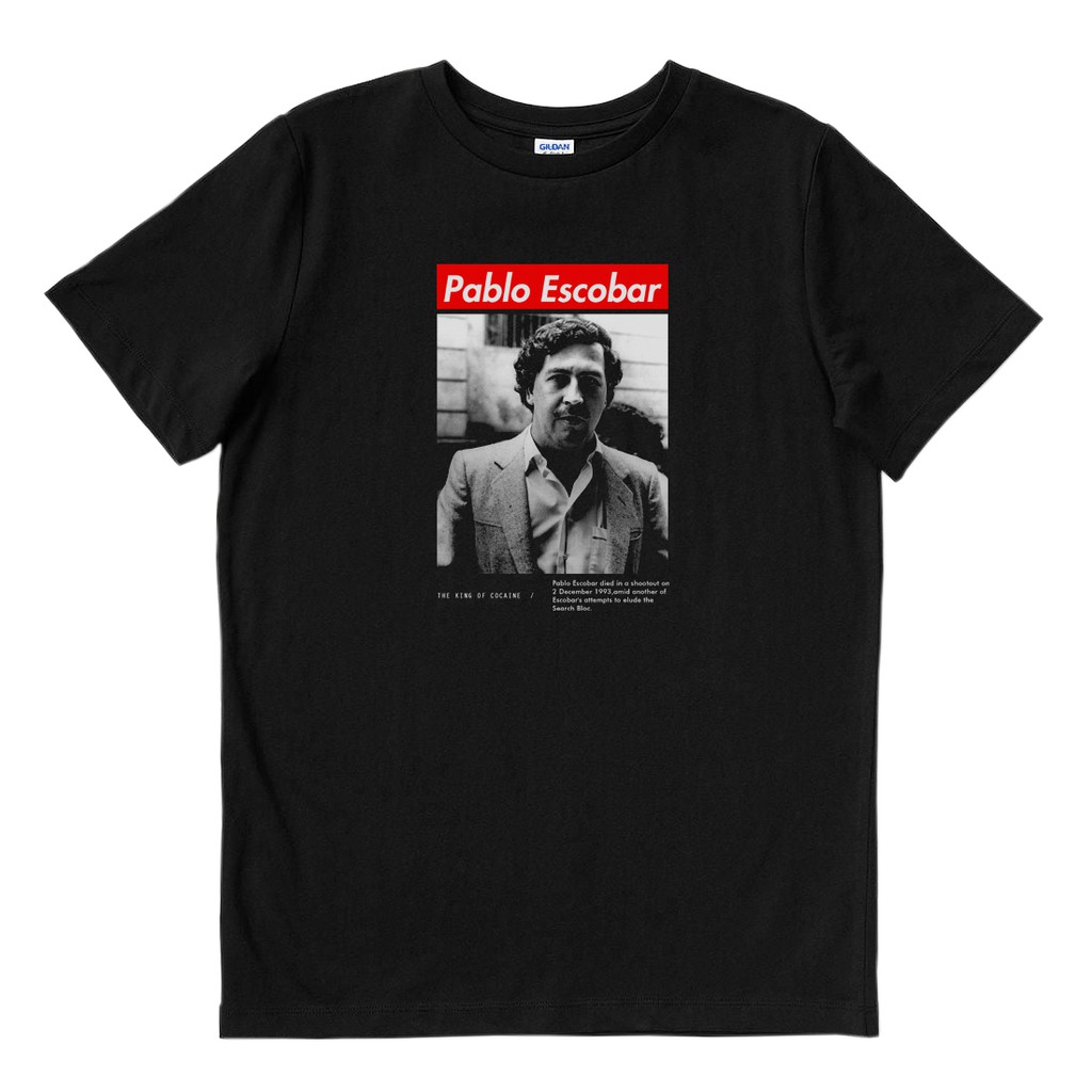 Jual KAOS PABLO ESCOBAR - MERCH / UNISEX / GILDAN / COD | Shopee Indonesia