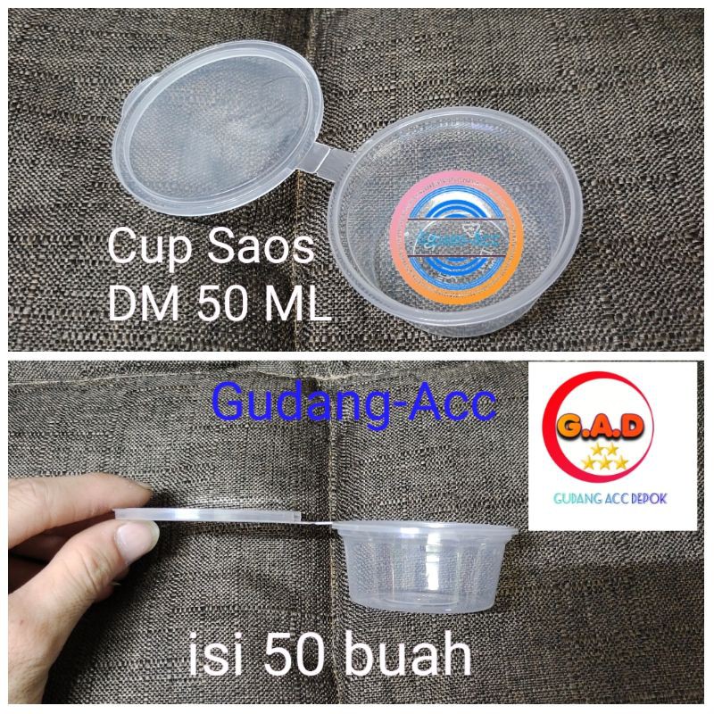 Jual Mika Cup Saos Sambel Plastik Cup Sambel Suapi 35ml 75Ml Tempat ...