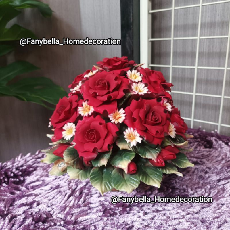 Jual Bunga Keramik Italy Capodimonte | Shopee Indonesia