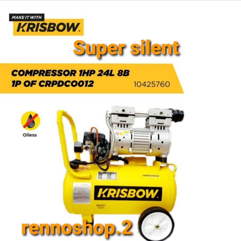 Jual Krisbow Kompresor Angin 1 Hp 24 Ltr 8 Bar 1p Crpdco012 Original ...