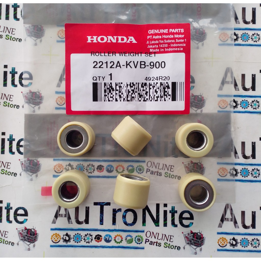 Jual Roller Weight 13 GRam Set 2212A-KVB-900 Original Honda Beat Pop ...