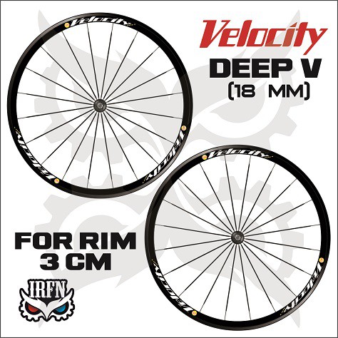 Jual Stiker Decal Rims Velocity lebar 2 cm 700c | Shopee Indonesia
