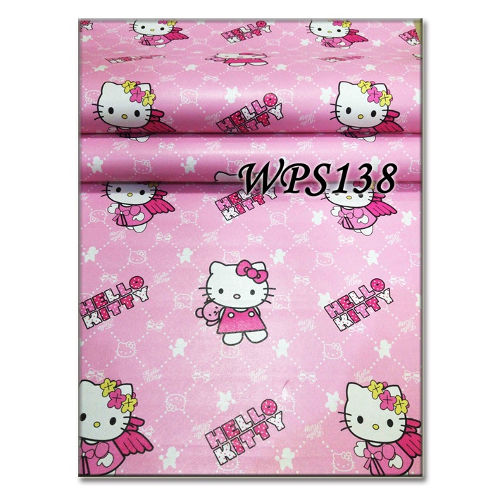 Jual WPS138 HELLO KITTY ANGLE WALPAPER STIKER WALLPAPER STICKER 45CMX5M ...