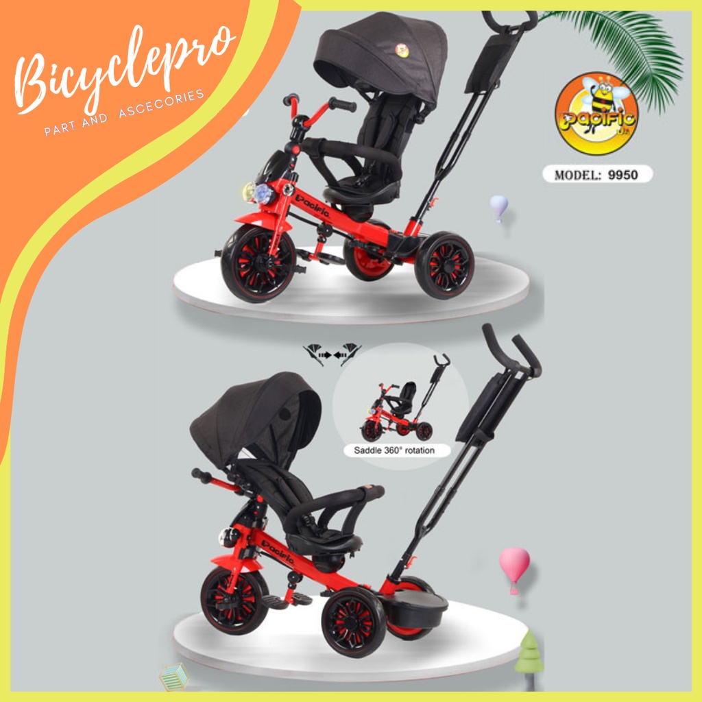 Jual Sepeda Anak PACIFIC Roda Tiga 3 Pacific 9950 Tricycle Musik lampu ...