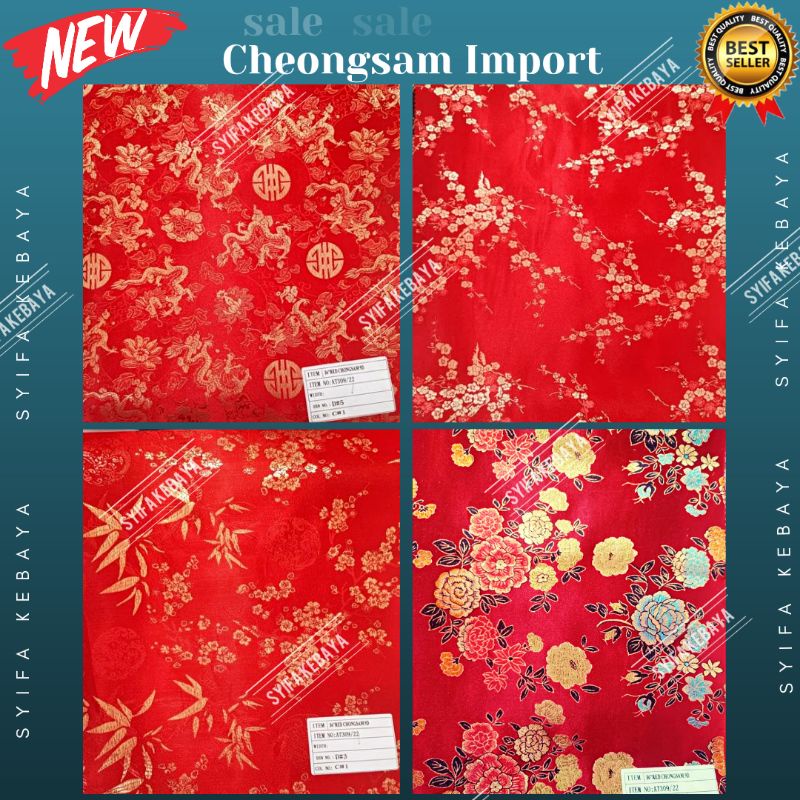 Jual Kain Cheongsam. Bahan Cheongsam . Chongsam Congsam Ceongsam Baju ...