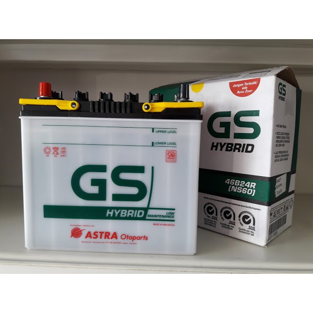 Jual Accu / Aki Moibl Basah GS Hybrid NS60 / NS60L / NS60LS 12v 45Ah ORI Astra | Shopee Indonesia