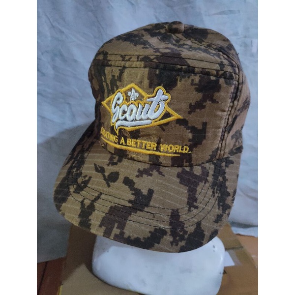 Jual topi Pramuka loreng Scout | Shopee Indonesia