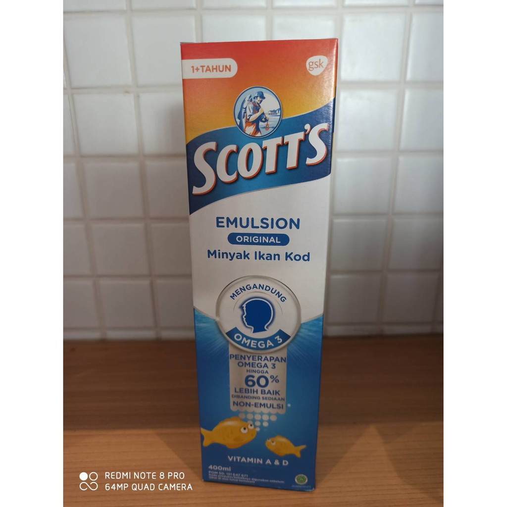 Jual SCOTT'S EMULSION VITA COD LIVER OIL / MINYAK IKAN KOD RASA ...
