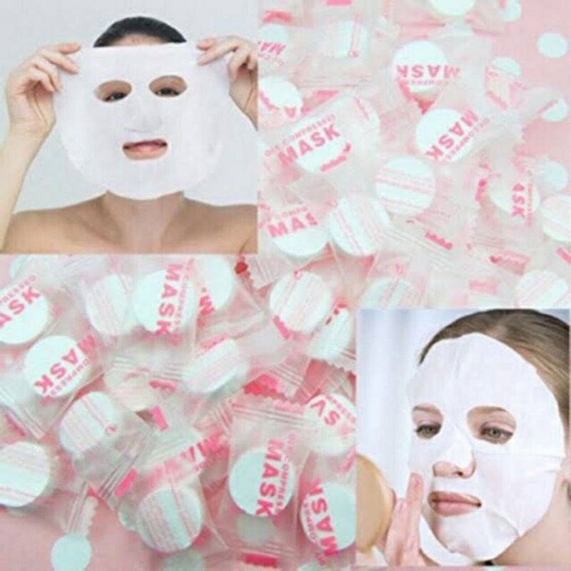 Jual MASKER KERTAS MASKER BULET PER SATUAN COMPRESSED PAPPER MASK ...