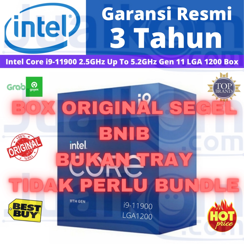 Jual Intel Core i9 11900 BOX Processor Gen 11th 2.5GHz Rocket Lake ...