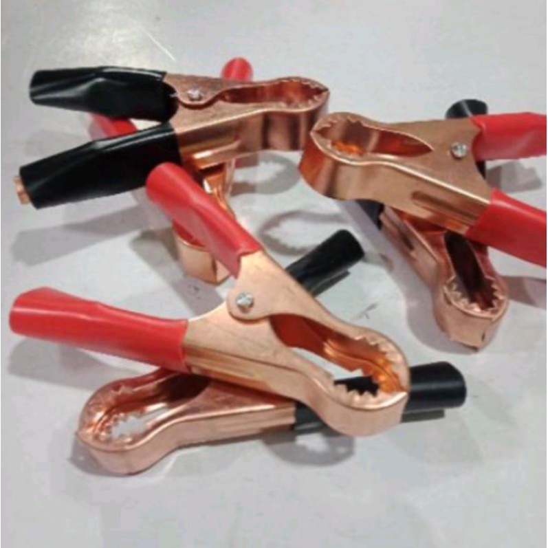 Jual jepit aki penjepit accu besar ukuran 7cm sepasang hitam+merah bisa ...