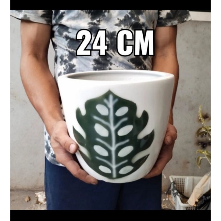 Jual pot lukis gerabah jumbo, pot monstera, pot tanah liat | Shopee ...