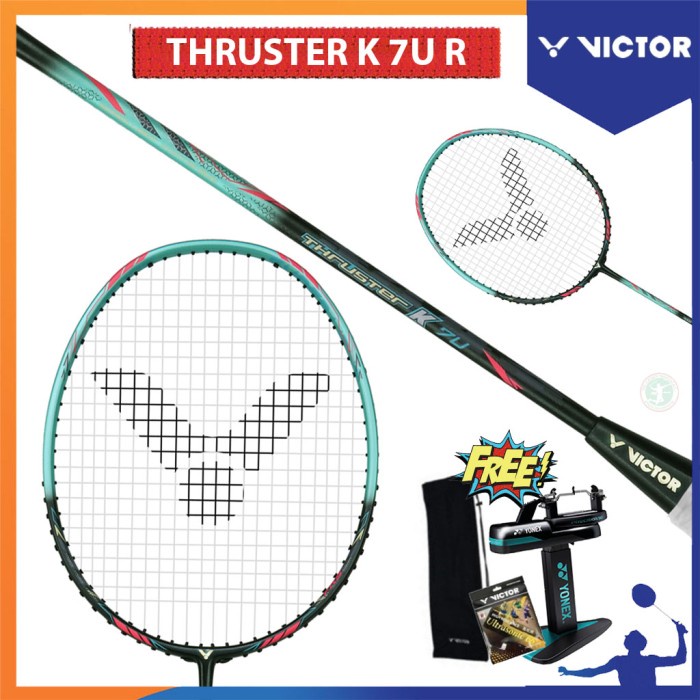 Jual VICTOR Thruster K 7U / TK 7U R / F Raket Badminton Original | Shopee Indonesia