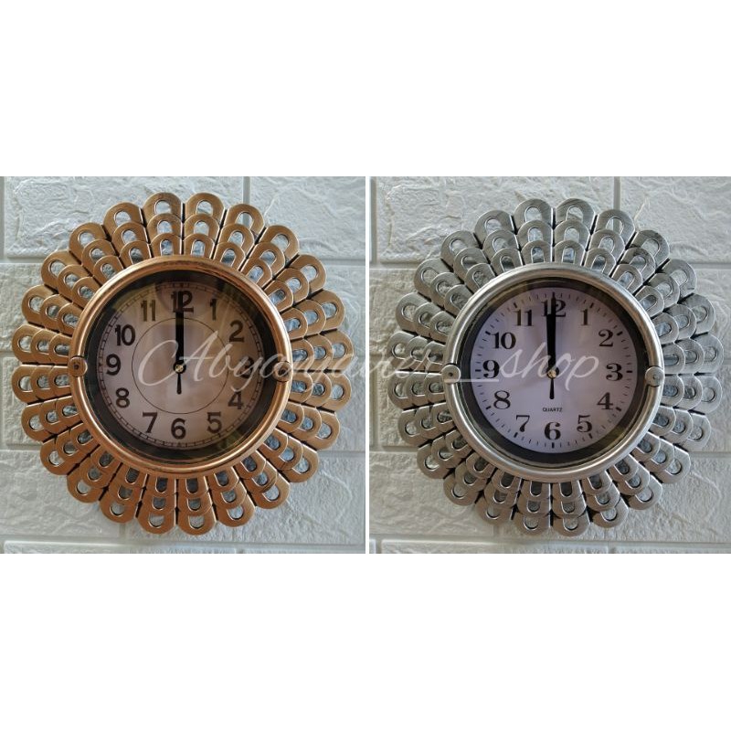 Jual jam dinding classic minimalis ukir rattan / dekorasi ruangan ...