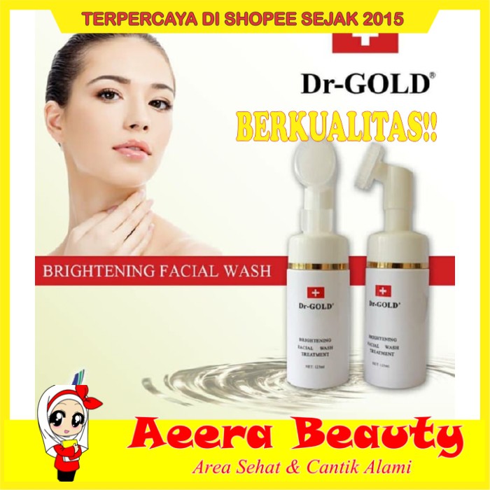 Jual GRATIS ONGKIR!! DR.GOLD FACIAL TREATMENT / BRIGHTENING FACIAL WASH ...