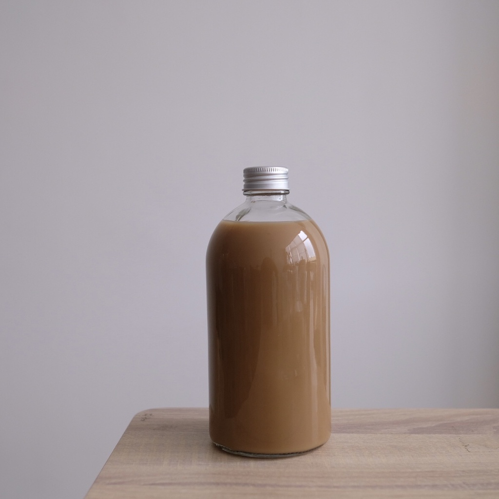 Jual BOTOL KOPI SUSU KACA / GLASS BOTTLE 500 ml / botol kopi / botol ...