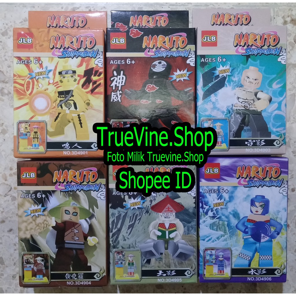 Jual LEGO JLB Minifigures NARUTO SHIPPUDEN (1 Seri Isi 6 Lego Brick ...